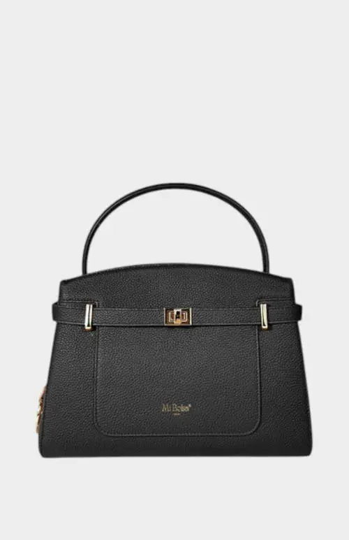 MI BOLSA LONDON Manhattan Top Handle Bag - Black