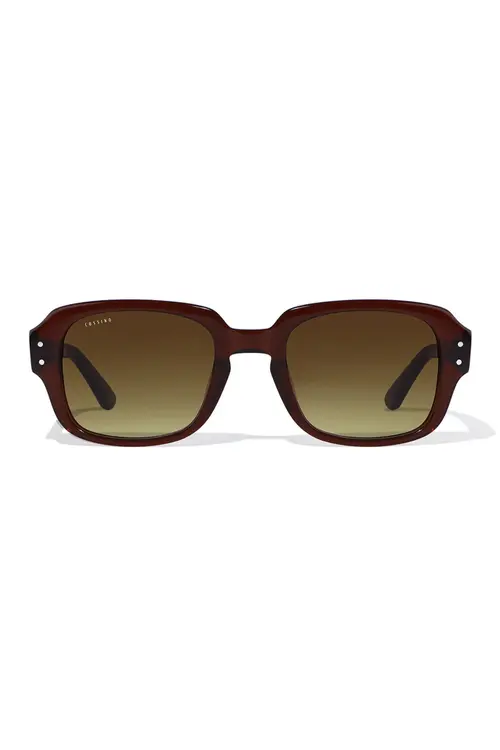 COSSINO Mas Square Acetate Sunglasses - Brown
