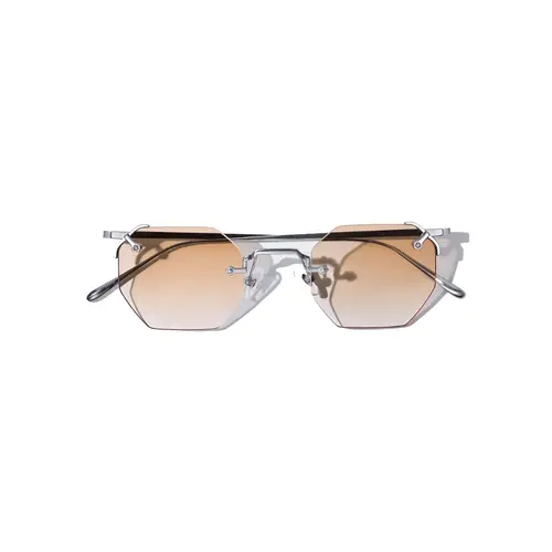 COSSINO Mykono Rimless Hexagon Sunglasses - Amber