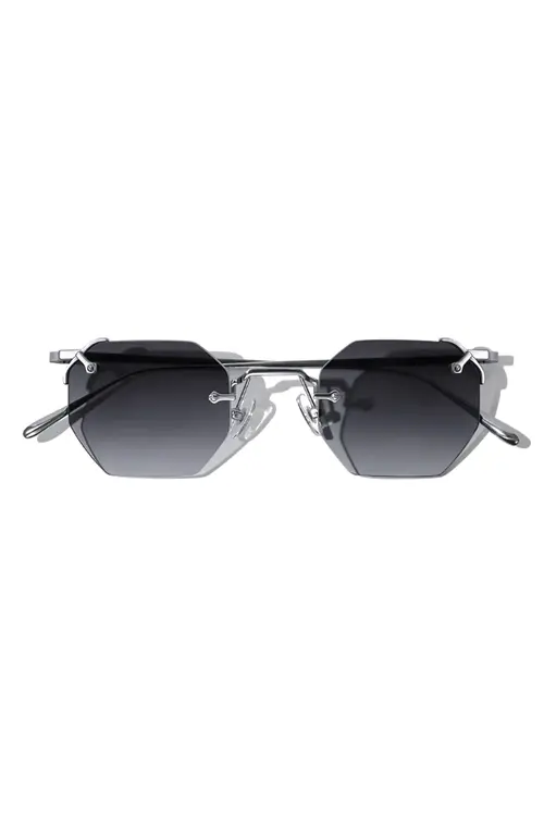 COSSINO Mykono 48mm Rimless Sunglasses - Black