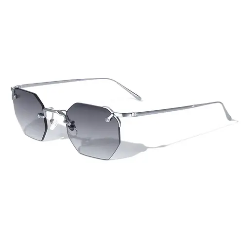 COSSINO Mykono 48mm Rimless Sunglasses - Black