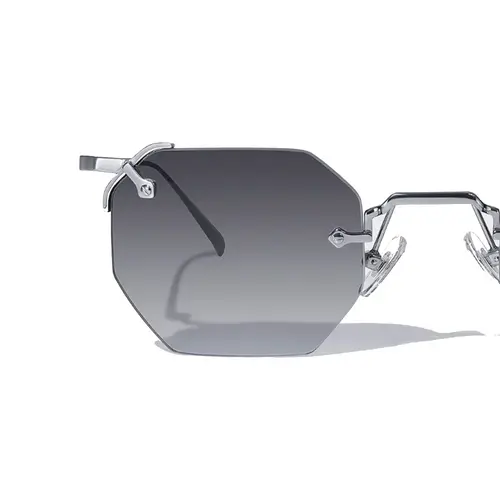 COSSINO Mykono 48mm Rimless Sunglasses - Black