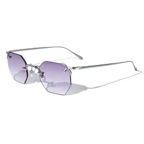 COSSINO Mykono Rimless Octagon Sunglasses