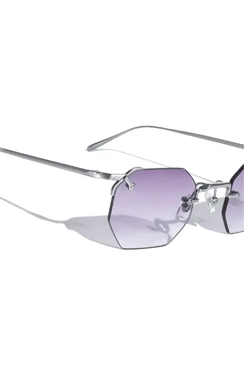 COSSINO Mykono Rimless Octagon Sunglasses