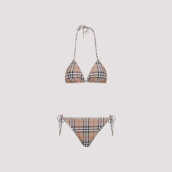 Burberry Check Bikini For - Brown