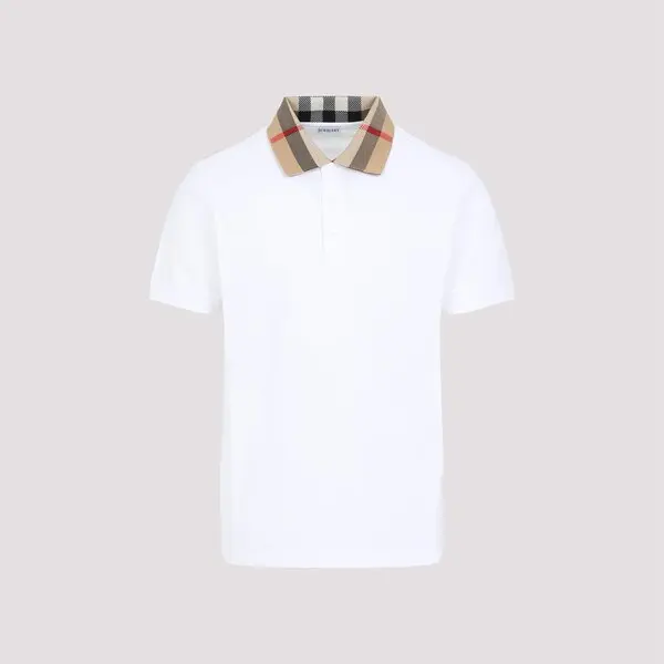 Burberry Cody Cotton Polo Shirt - White