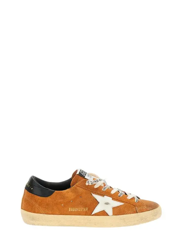 GOLDEN GOOSE Suede Superstar Sneakers With Side Star And Leather Heel Tab