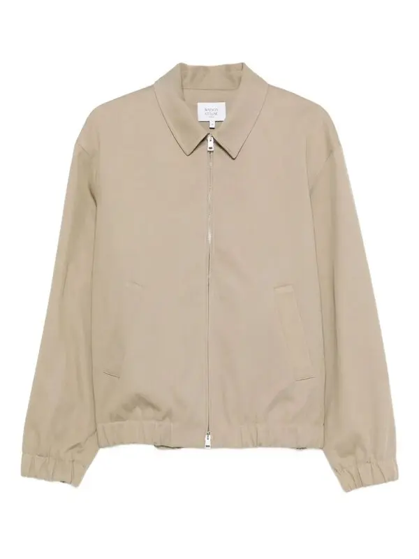 Maison Kitsuné Elastic Waist Zip Blouson Jacket For - Conctbeige