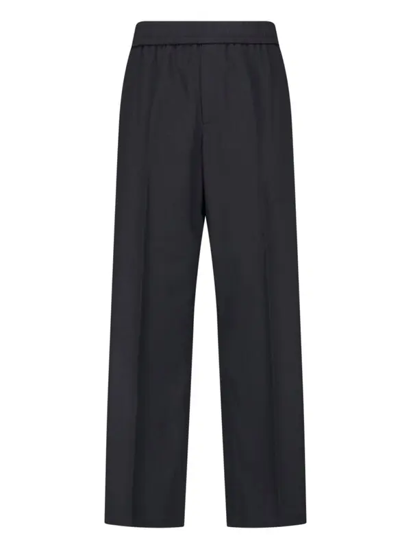 GOLDEN GOOSE Virgin Wool Trousers With Cotton Pocket Lining - Black