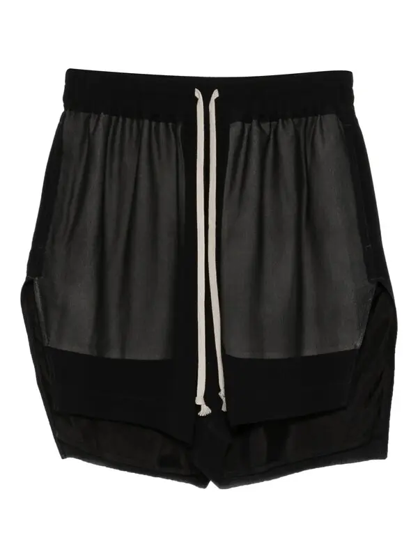 Rick Owens Drawstring Fastening Mini Shorts With Split Design
