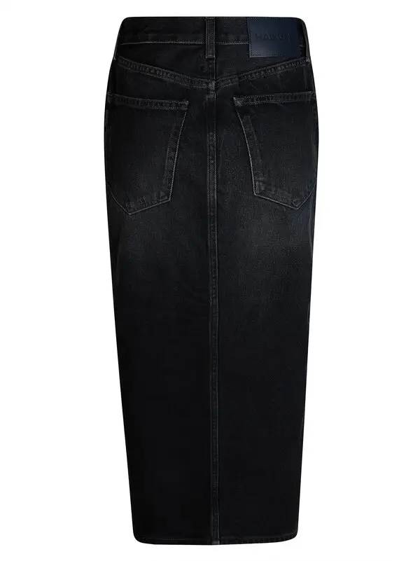 HAIKURE Mira Denim Skirt - Nero