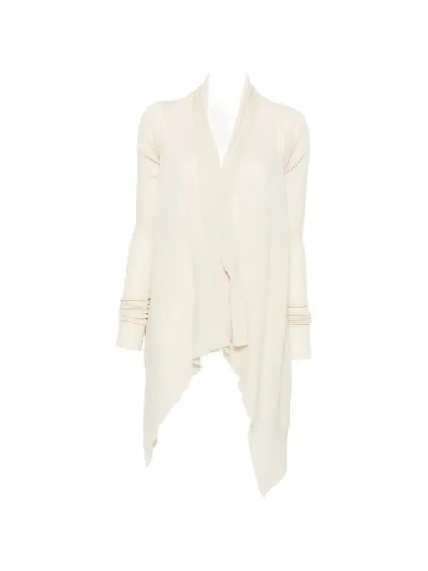 Rick Owens Virgin Wool Cardigan - Bianco