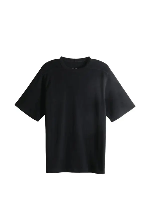 Rick Owens Soft Cotton Crew Neck T-shirt With Short Sleeves - Nero