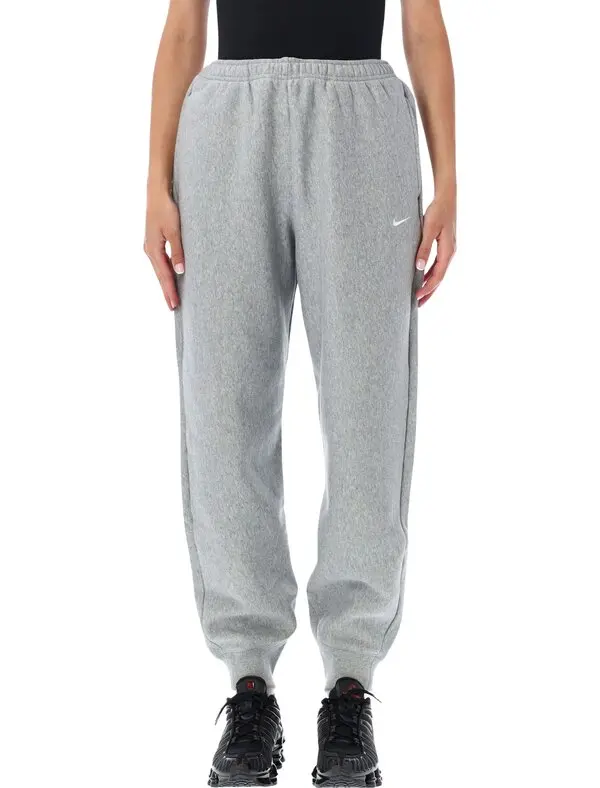 Nike High-waisted Oversized Fleece Joggers - Grigio
