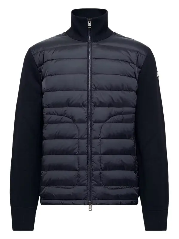 Moncler Down-filled Nylon Front Zip Sweater