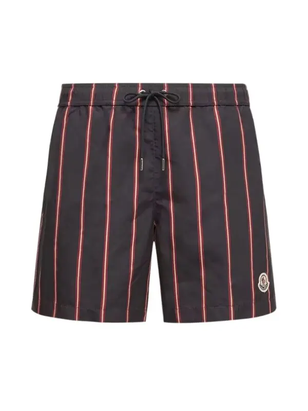 Moncler Striped Swim Shorts - Blu
