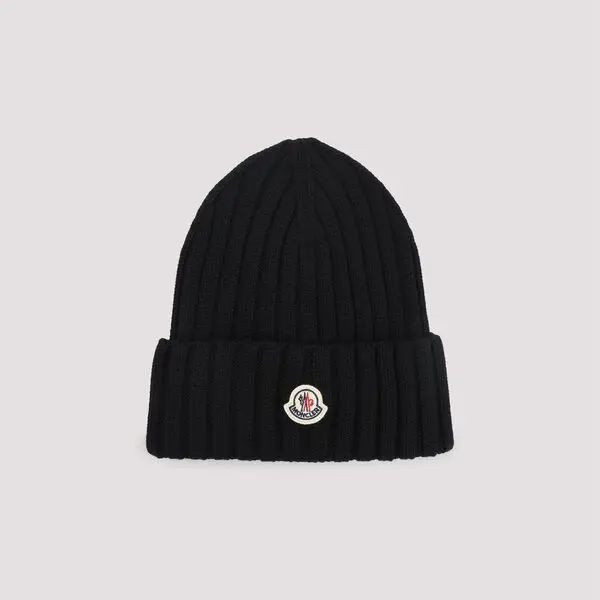 Moncler Virgin Wool Hat - Black