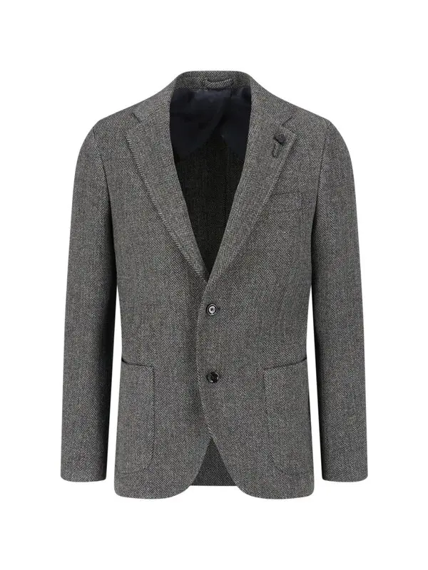 LARDINI Wool-blend Tailored Jacket For