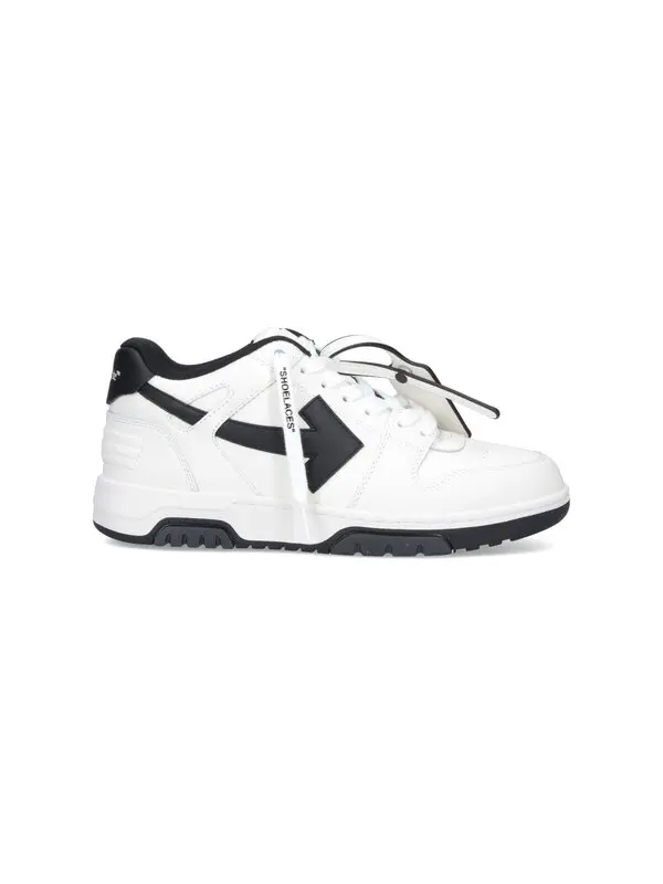 Off-White Bovine Leather High-top Sneaker With Recycled Lining