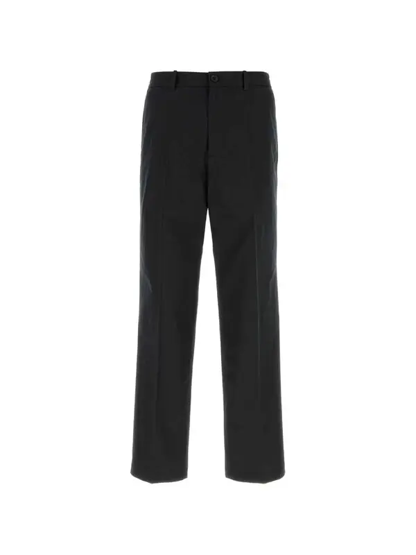 A.p.c. 100% Cotton Trousers - Nero