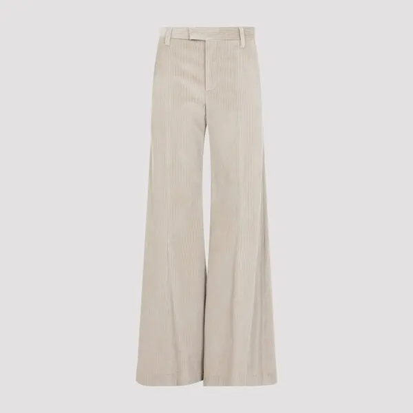 Brunello Cucinelli Flared Corduroy Trousers - Nude & Neutrals
