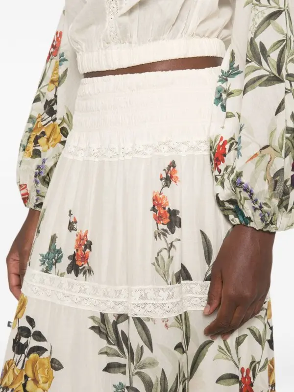 Alice + Olivia Stevie Printed Maxi Skirt