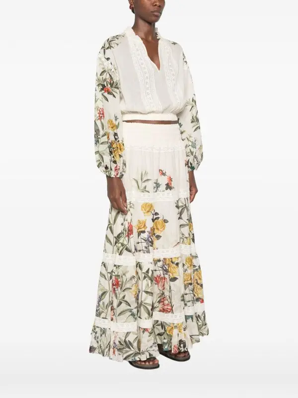 Alice + Olivia Cassie Cropped Blouse