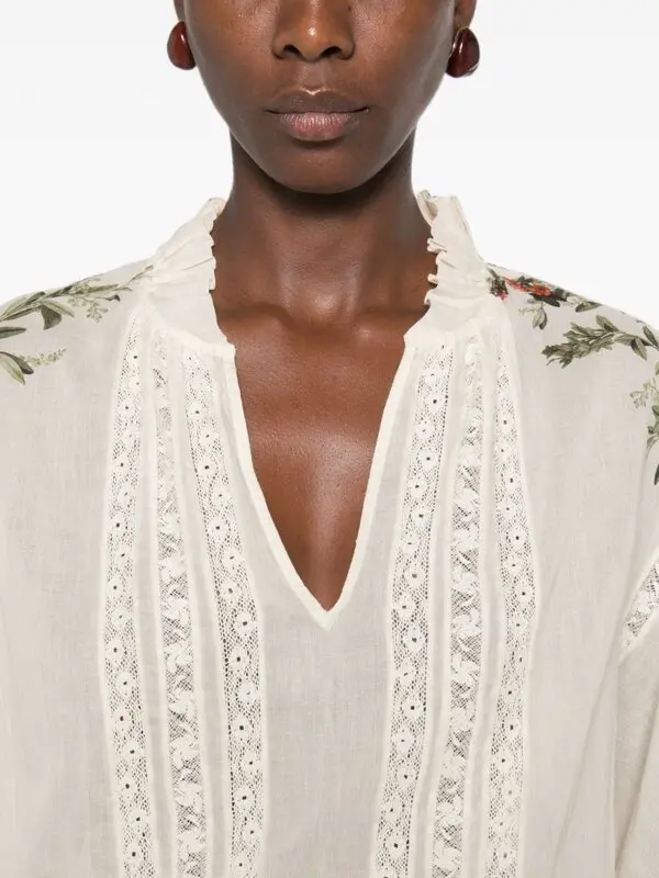 Alice + Olivia Cassie Cropped Blouse