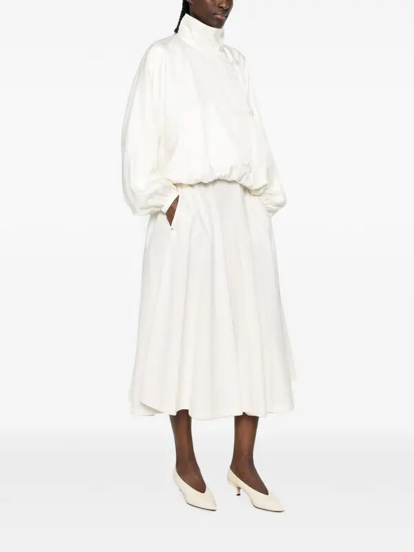 WHITE SAND Cotton Full Length Skirt