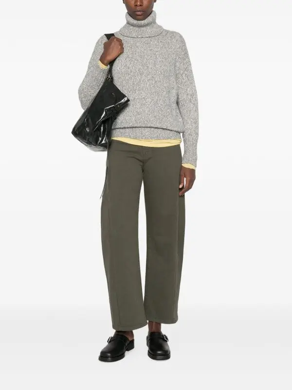 BASE Cotton And Wool Turtle-neck Sweater