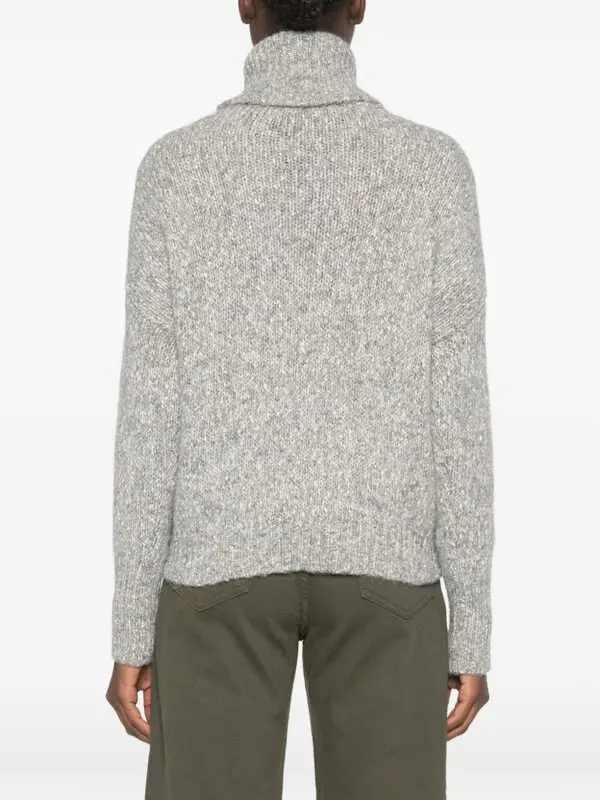 BASE Cotton And Wool Turtle-neck Sweater