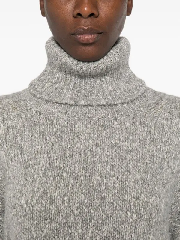 BASE Cotton And Wool Turtle-neck Sweater