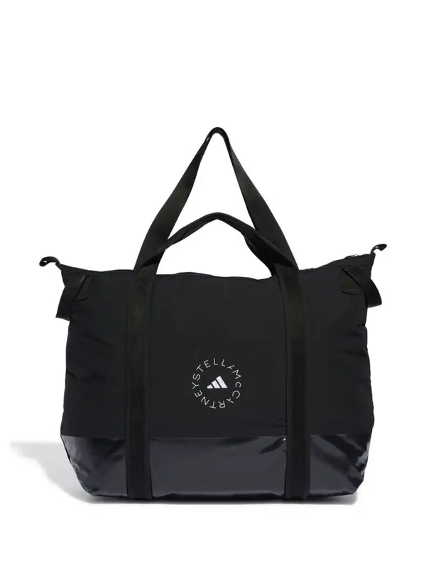Adidas By Stella McCartney Logo Paneled Tote Bag - Black