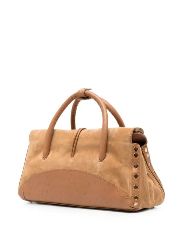 ZANELLATO Dotta Small Leather Handbag - Beige
