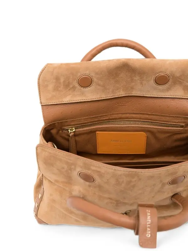 ZANELLATO Dotta Small Leather Handbag - Beige
