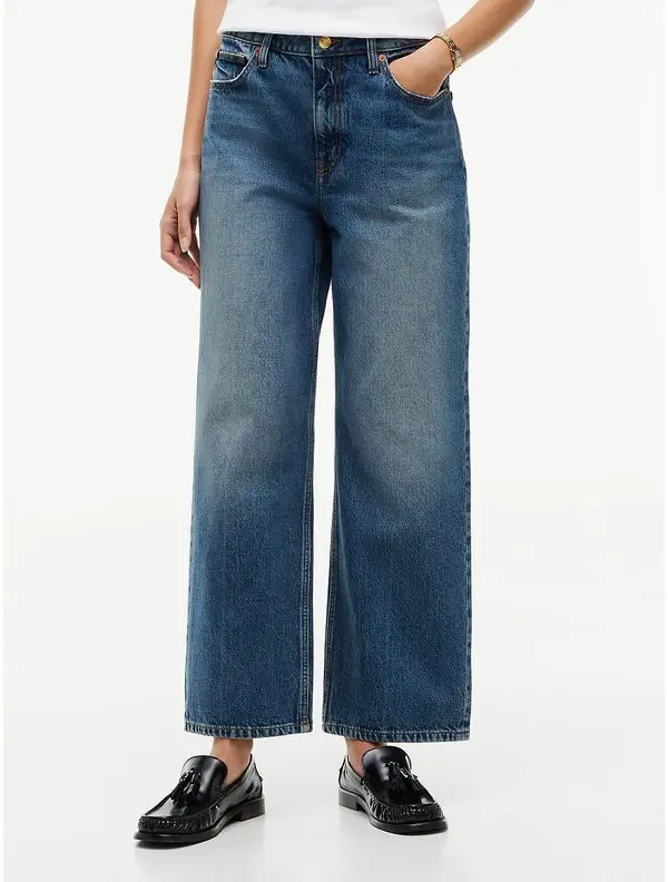 Tommy Hilfiger High-rise Modern Wide Leg Jean - Medium Wash