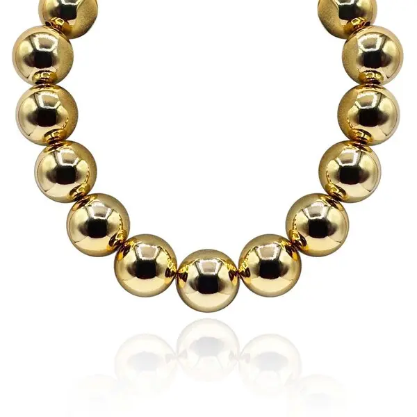 MICHAEL NASH JEWELRY Lucy Large Gumball Bead Necklace - Gold