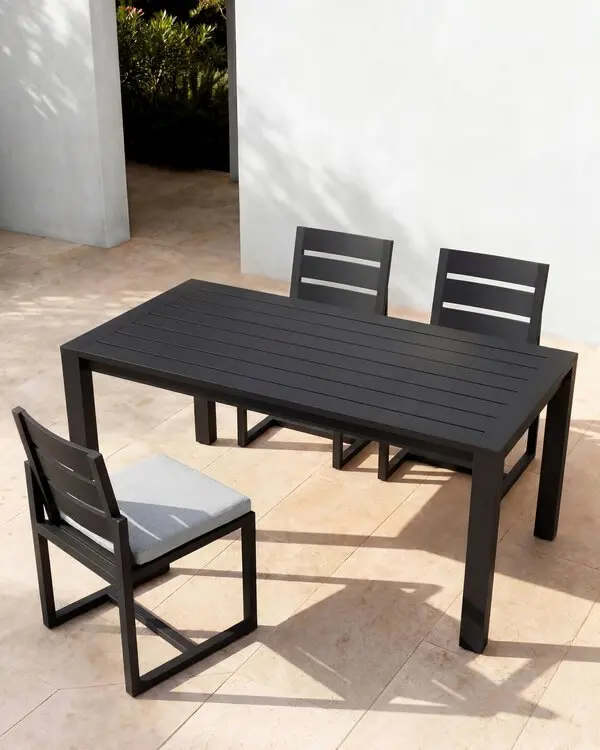Quince Linear Aluminum Outdoor Dining Table
