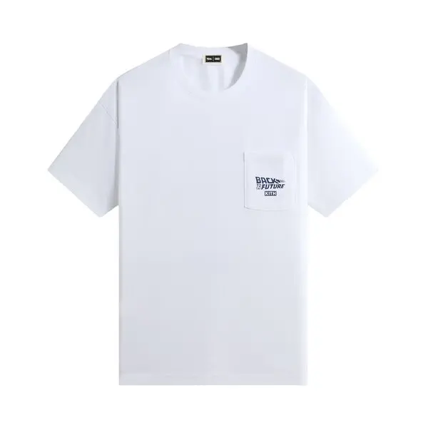 Kith For Back To The Future Blueprint Standard Crispy Pocket Tee - White