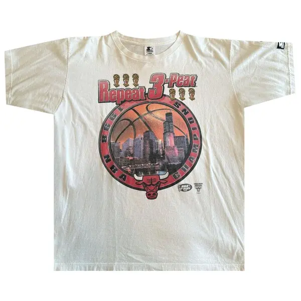 SPORTS 1998 Chicago Bulls Nba Championship T-shirt - White