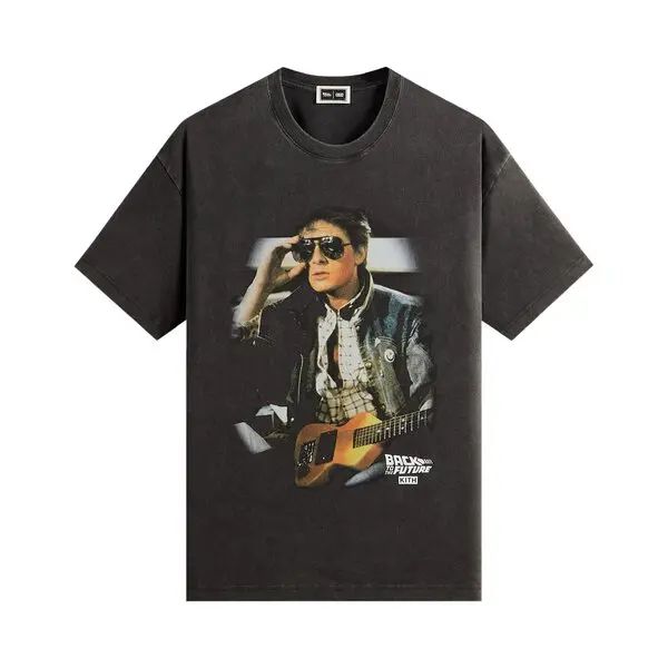 Kith For Back To The Future Marty Shades Vintage Tee - Black