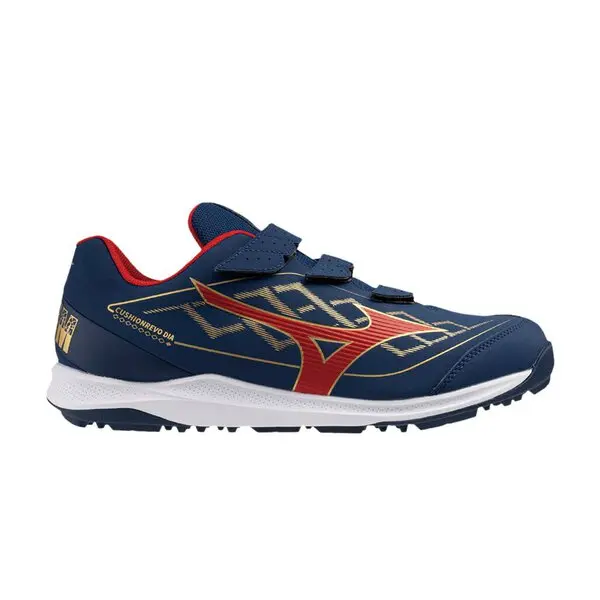 Mizuno Cushionrevo Dia Trainer Wide 'navy Red Gold - Blue