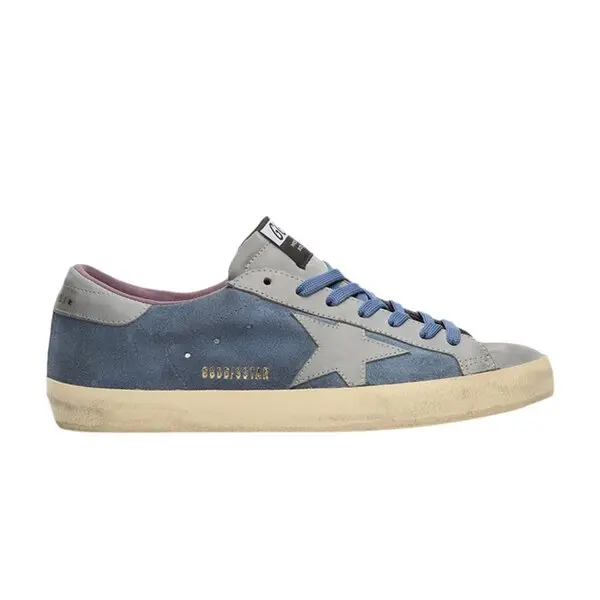 GOLDEN GOOSE Super Star Suede And Nabuk Upper 'blue Denim Silver Blue - Multicolor