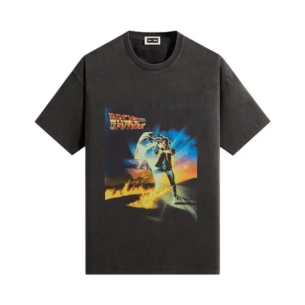 Kith For Back To The Future Chrome Title Vintage Tee - Black