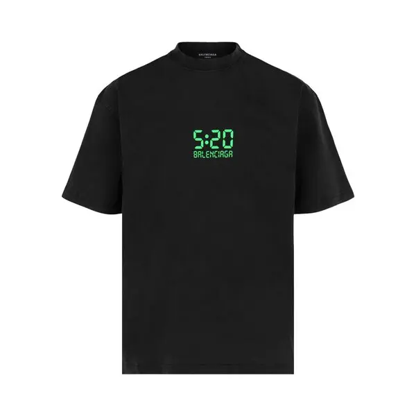 Balenciaga 5:20 Graphic T-shirt 'wash /green - Black
