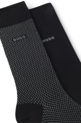 BOSS Two-pack Of Regular Length Logo Detail Socks