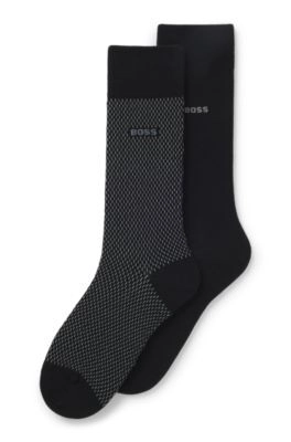 BOSS Two-pack Of Regular Length Logo Detail Socks