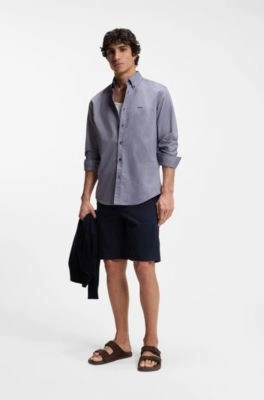 BOSS Regular-fit Button-down Shirt In Oxford Cotton