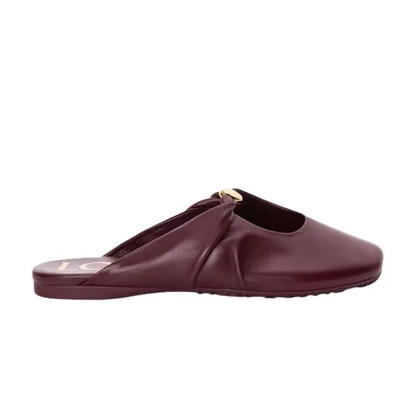 Loewe Wmns Pebble Soft Mule 'dark Burgundy - Red