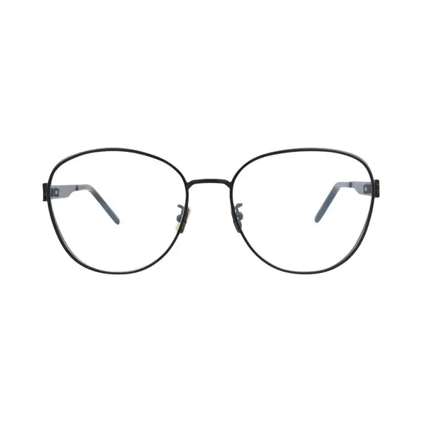Saint Laurent Round-frame Metal Optical Frames /transparent - Black